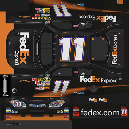 #11 FedEx - NASCAR 09 - PlayStation 2 - The Textures Resource